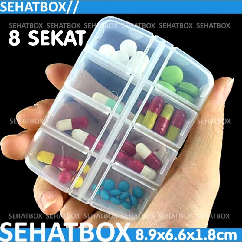 Jual KOTAK OBAT JAPAN QC TPC 8BOX 8 SEKAT STATIC MY PETTITE KOTAK OBAT PILL BOX | Shopee Indonesia