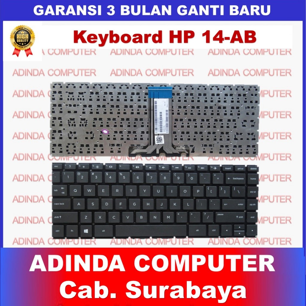 Jual Keyboard Laptop HP 14-AB 14-bw015 hp 14-bw017au 14-bw501au hp 240 ...