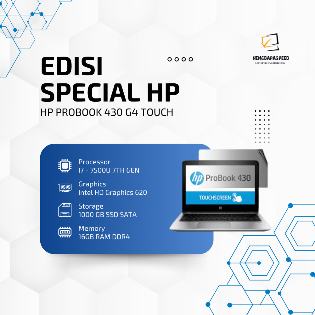 Jual HP PROBOOK 430 G4 I7 - 7500U 7TH GEN / 16GB RAM DDR4 / 512GB SSD ...