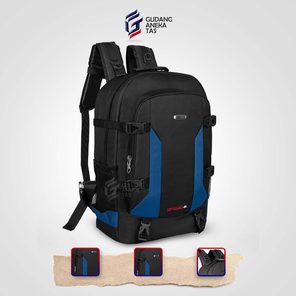 Jual TOP LEADER Carrier Bag Tas Punggung 50L Tas Carrier Backpack Denim ...