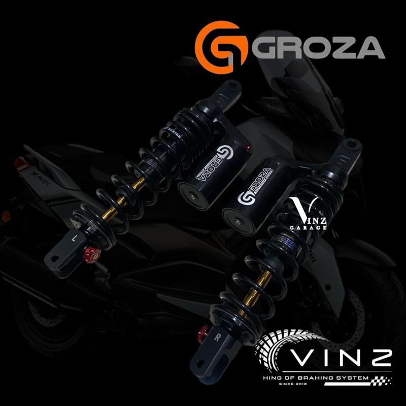 Jual Shock Yamaha Xmax Black Series By Groza EF Series // Shock Groza ...