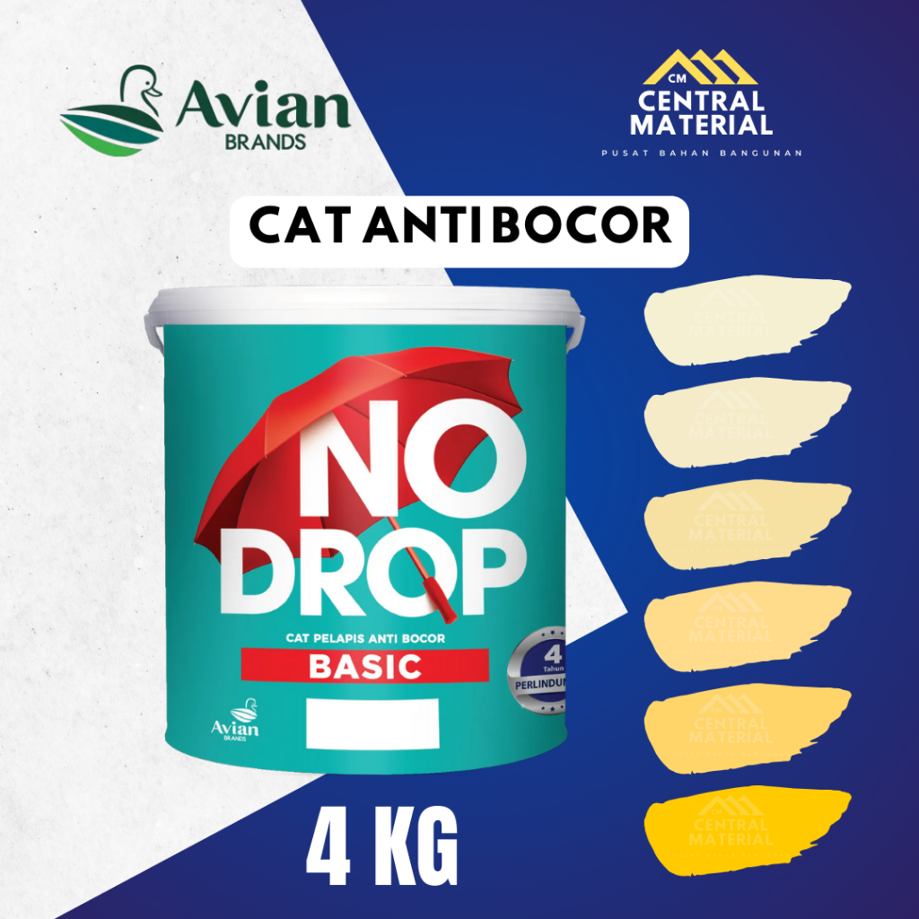 Jual NO DROP BASIC CAT PELAPIS ANTI BOCOR 4KG / NO DROP BASIC CUSTOM ...