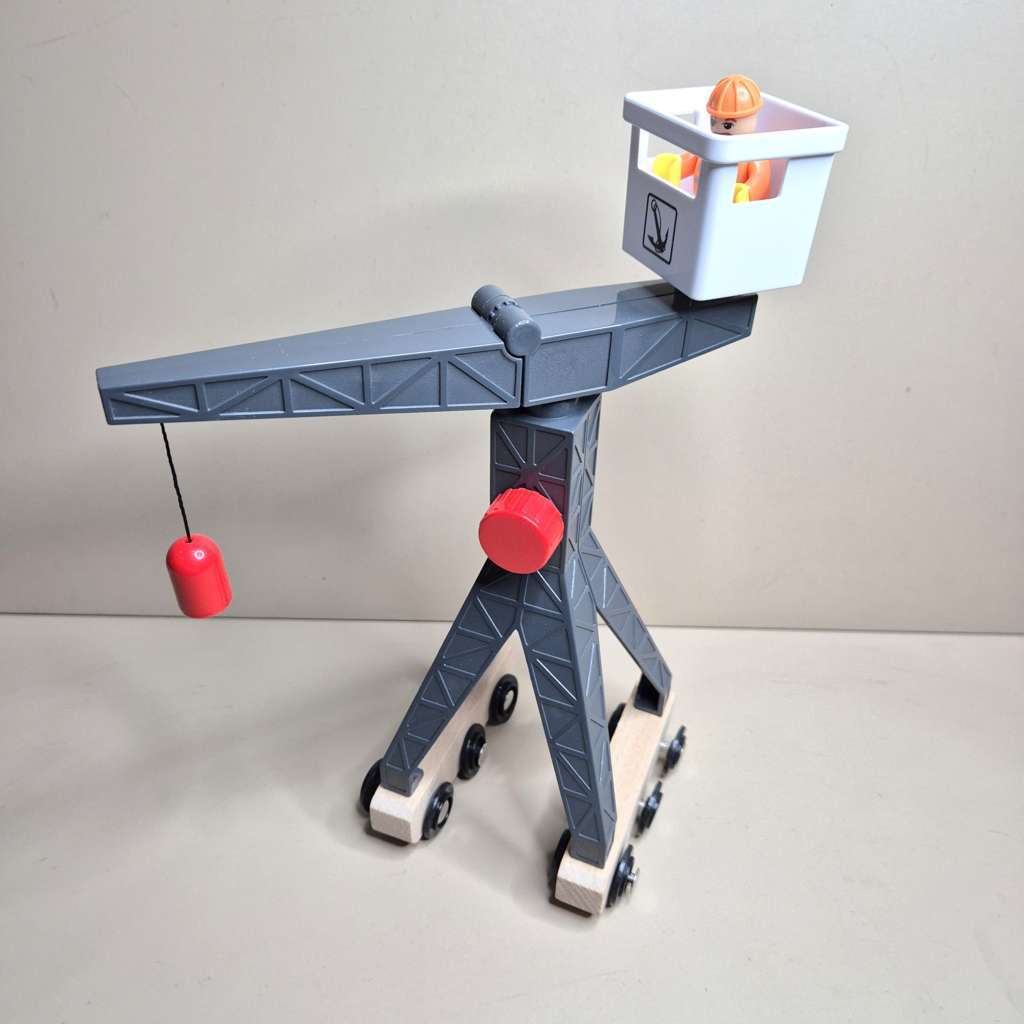 Jual Crane roda bergerak jalur kereta angkat angkut barang mainan train ...