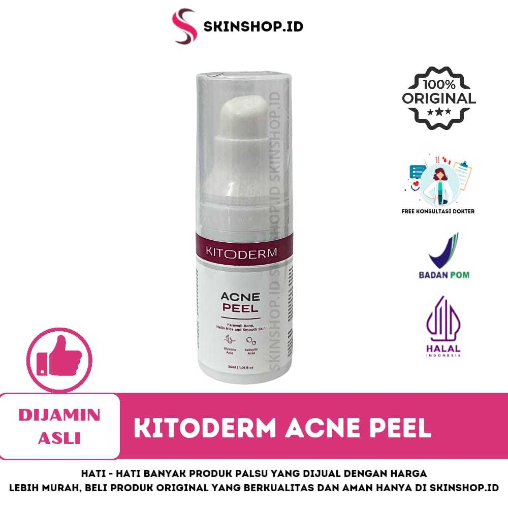 Jual Kitoderm Acne Peel 30ml Original / Chemical Peeling Wajah ...