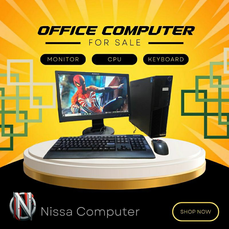 Jual Satu Set Komputer siap pakai built up lenovo core2duo ram 4gb hdd ...