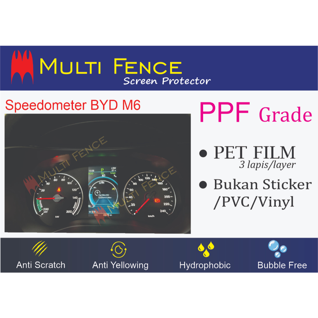 Jual Anti Gores Speedometer BYD M6 EV IK4 | Shopee Indonesia