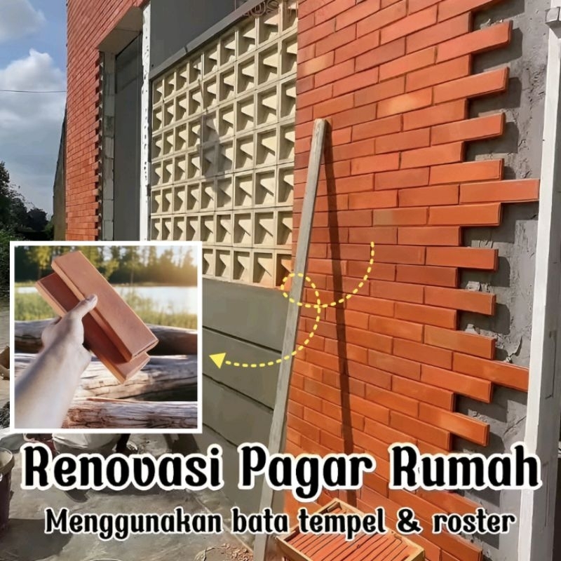 Jual Bata Tempel Bevel [ Brick wall cladding wall ] Bata hias Teras ...