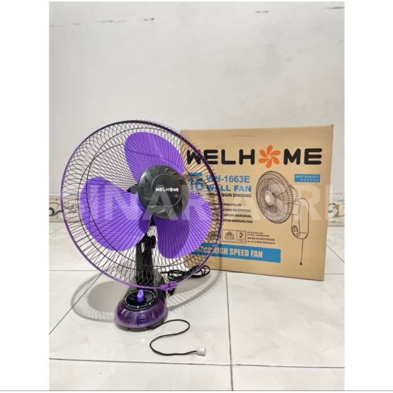 Jual Kipas Angin Dinding Wallfan Welhome 1663 16 inch | Shopee Indonesia