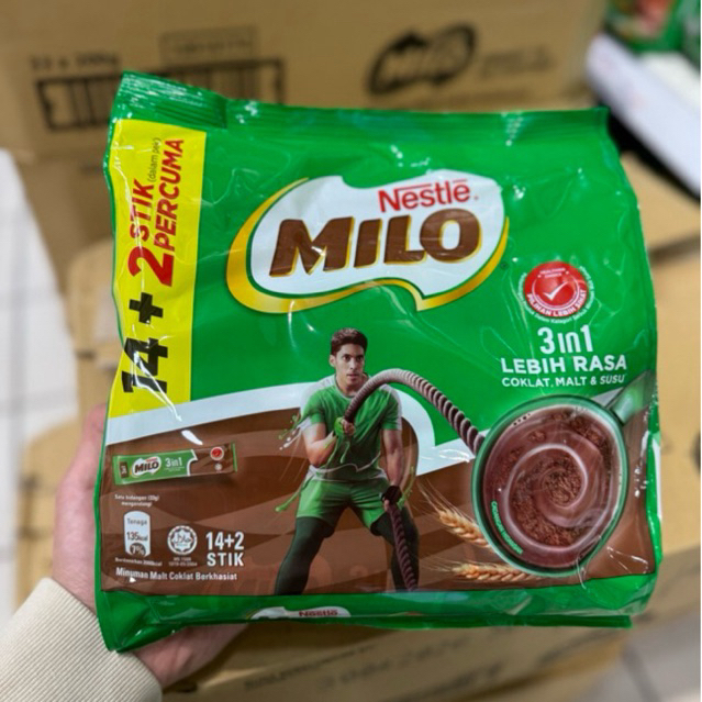 Jual MILO 3 in 1 Activ-Go Malaysia (14 sachet) | Shopee Indonesia