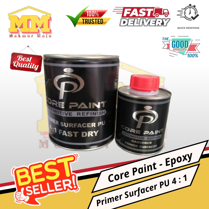 Jual Epoxy Primer Surfacer PU Core Paint 1kg CEPAT KERING FAST DRY SET ...