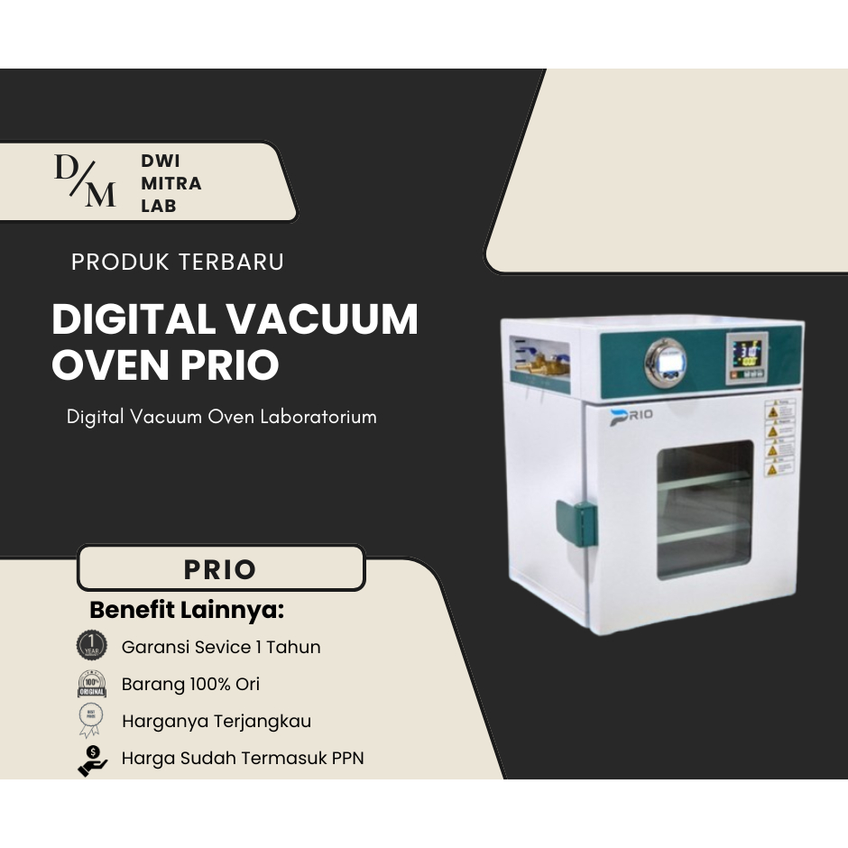 Jual Digital Vacuum Oven lab 52 Liter Prio | Shopee Indonesia