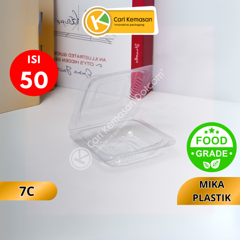 Jual [50 PCS] Mika 7C Plastik Bening Transparan – Food Grade, Aman ...
