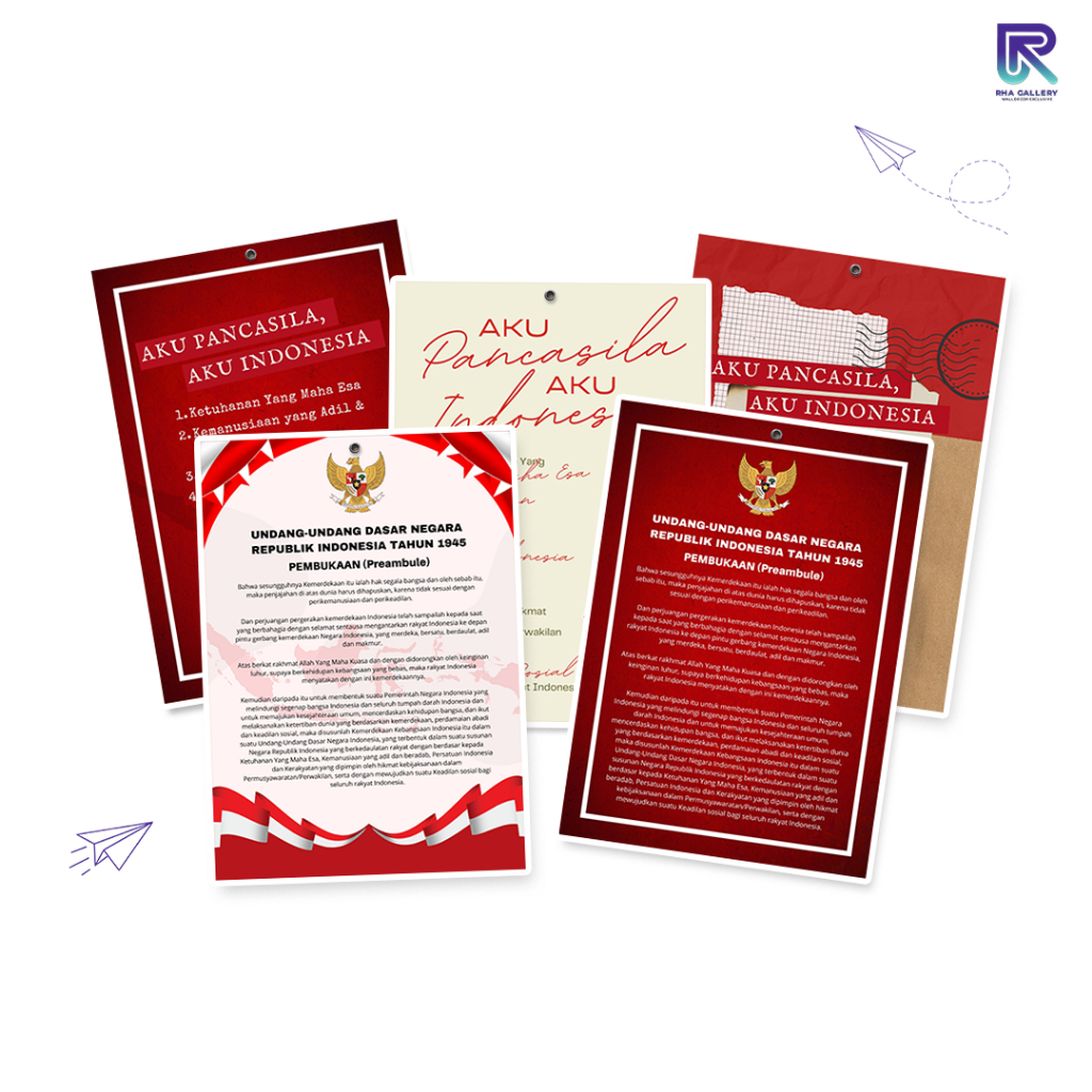 Jual RHA GALLERY Poster UUD 1945 Kemerdekaan Indonesia Pajangan Sekolah ...