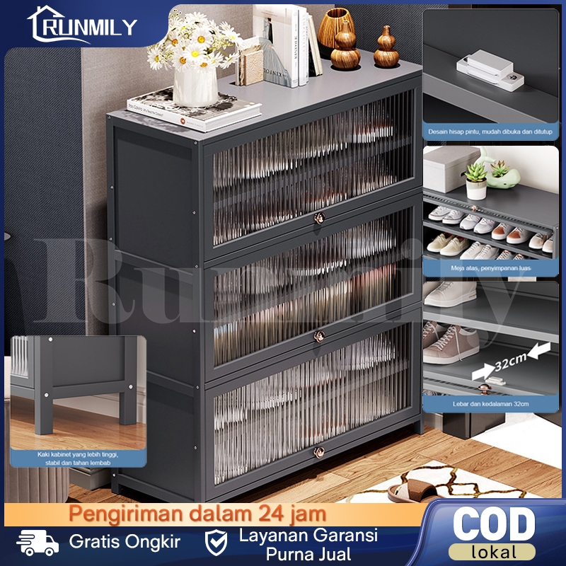 Jual ⭐32Pasang&2 Tahun Garansi ⭐Rak Lemari Sepatu Minimalis Kayu Susun ...