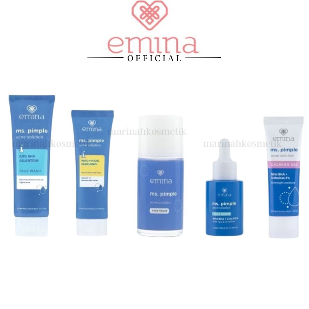 Jual EMINA 🅼🅰🆁🅸🅽🅰🅷-COMPLETE ACNE FIGHTER KIT MS.PIMPLE face wash ...