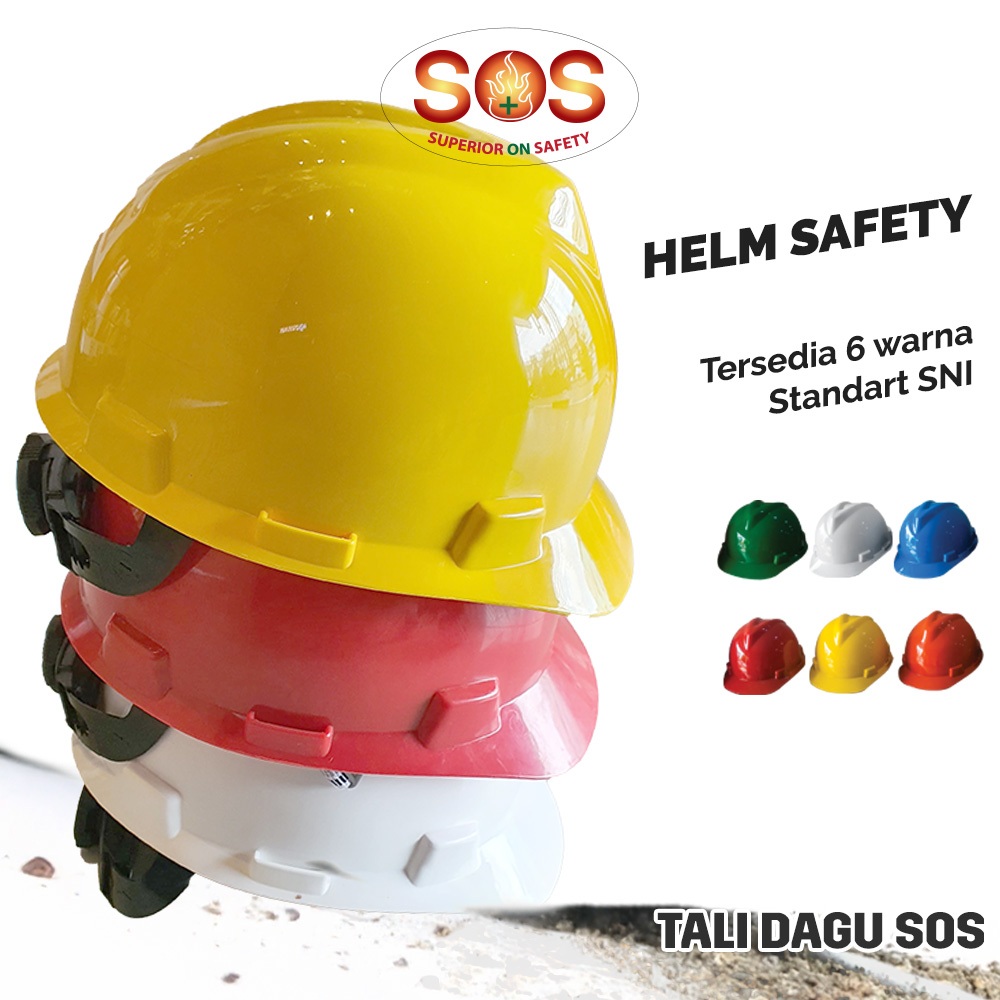 Jual Helm Safety Proyek SOS Model Fastrac Putar Bahan Kuat Warna Cerah ...