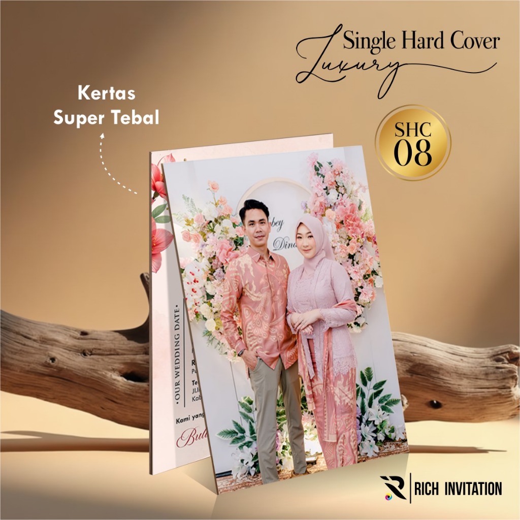 Jual UNDANGAN PERNIKAHAN HARD COVER CUSTOM - UNDANGAN NIKAH MEWAH - UNDANGAN LUXURY SINGLE HARD ...