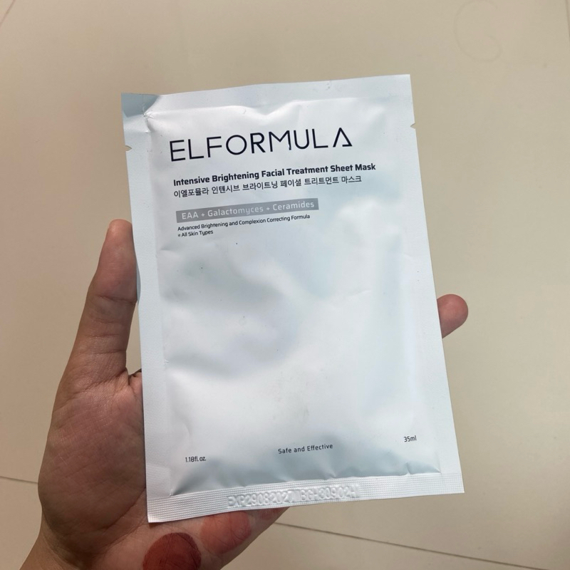 Jual NEW - ELFORMULA Sheet Mask Intensive Brightening Facial Treatment ...