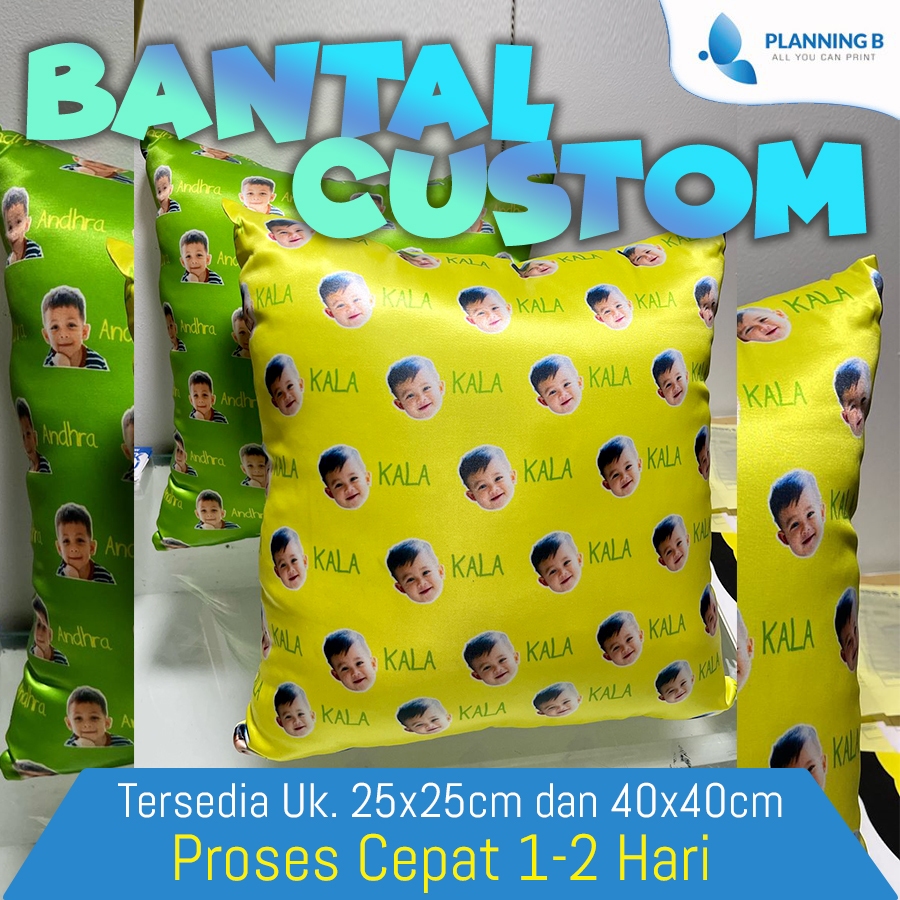 Jual Bantal Custom / Cetak Bantal Bergambar atau Foto Custom Design ...