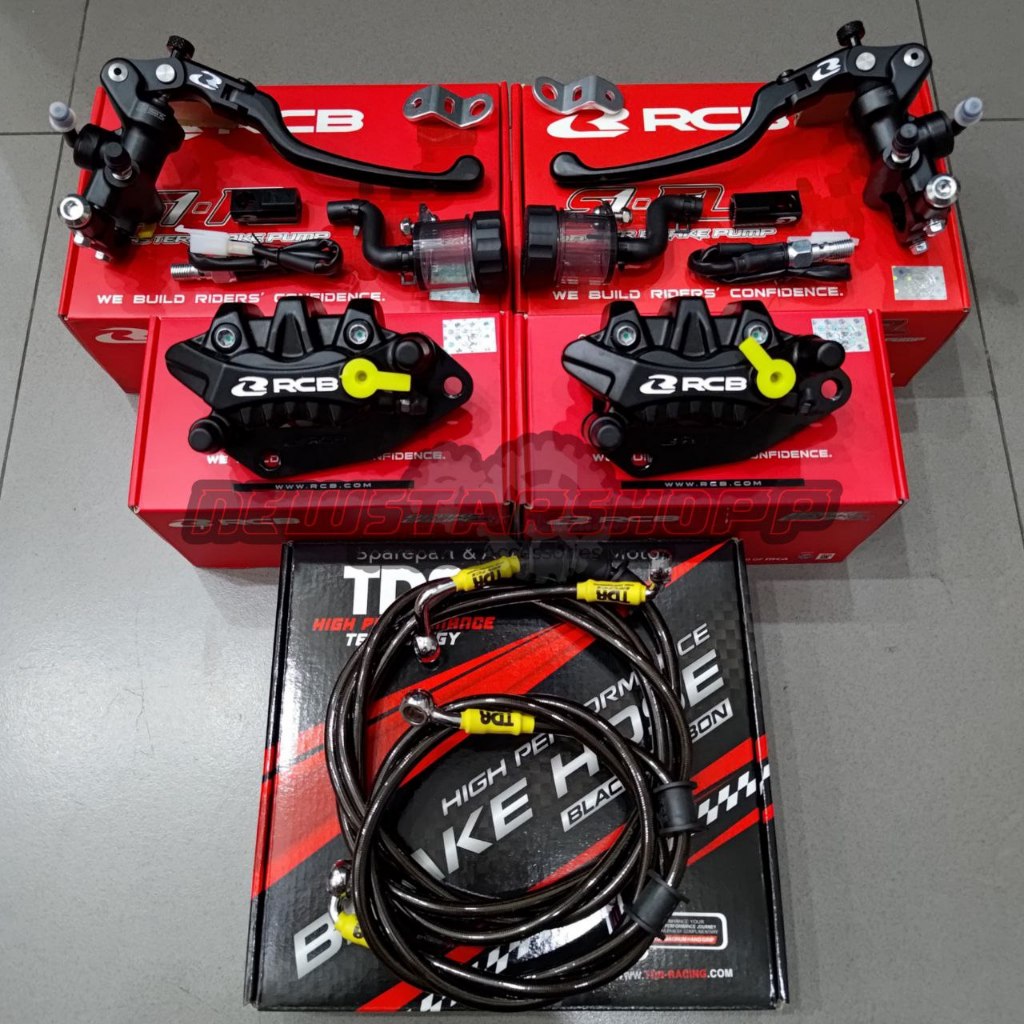 Jual Paketan Master Rem Radial RCB S1 FL Facelift 14mm series set kanan kiri + Kaliper RCB New ...