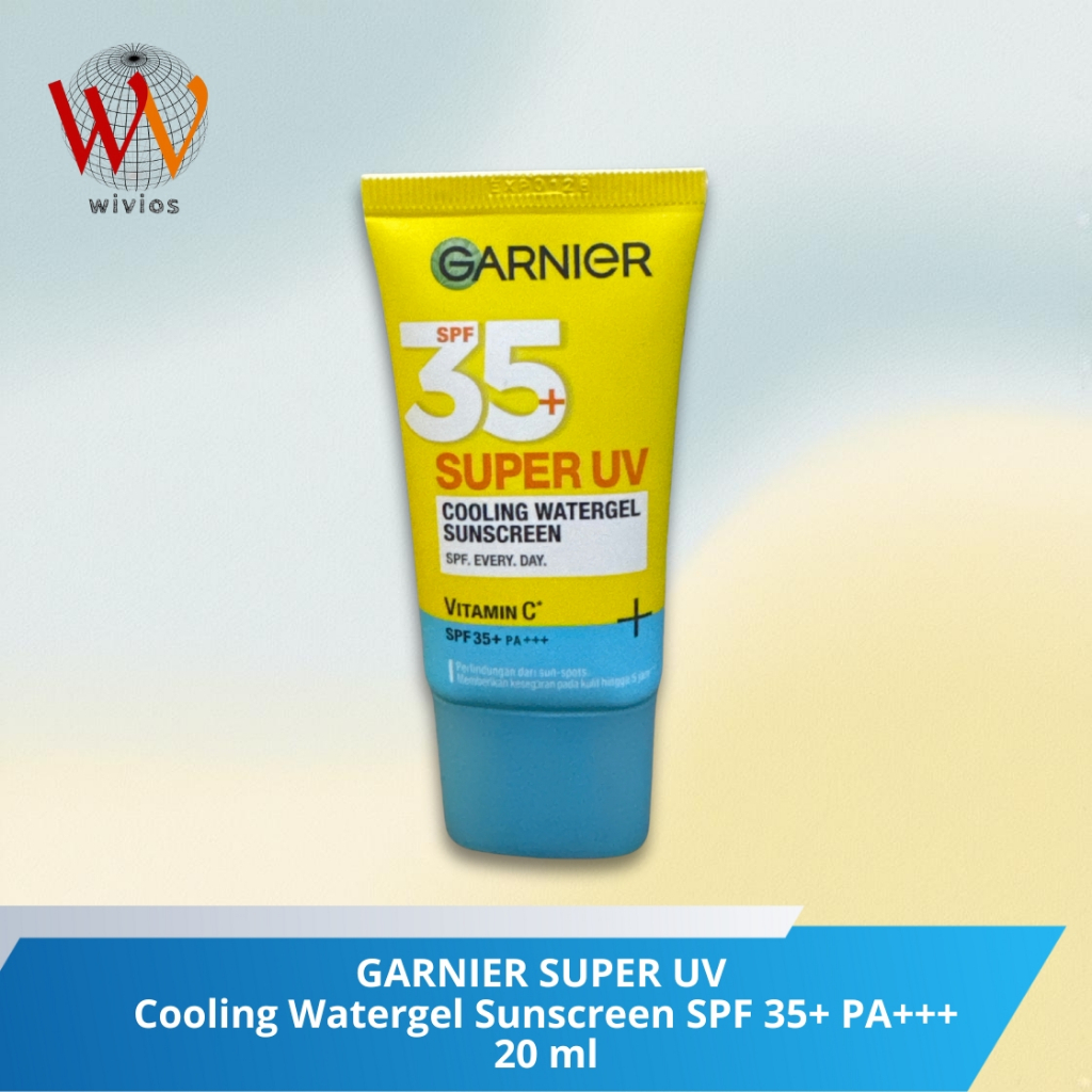 Jual GARNIER Super UV Cooling Watergel Sunscreen SPF 35 PA+++ 20ml ...