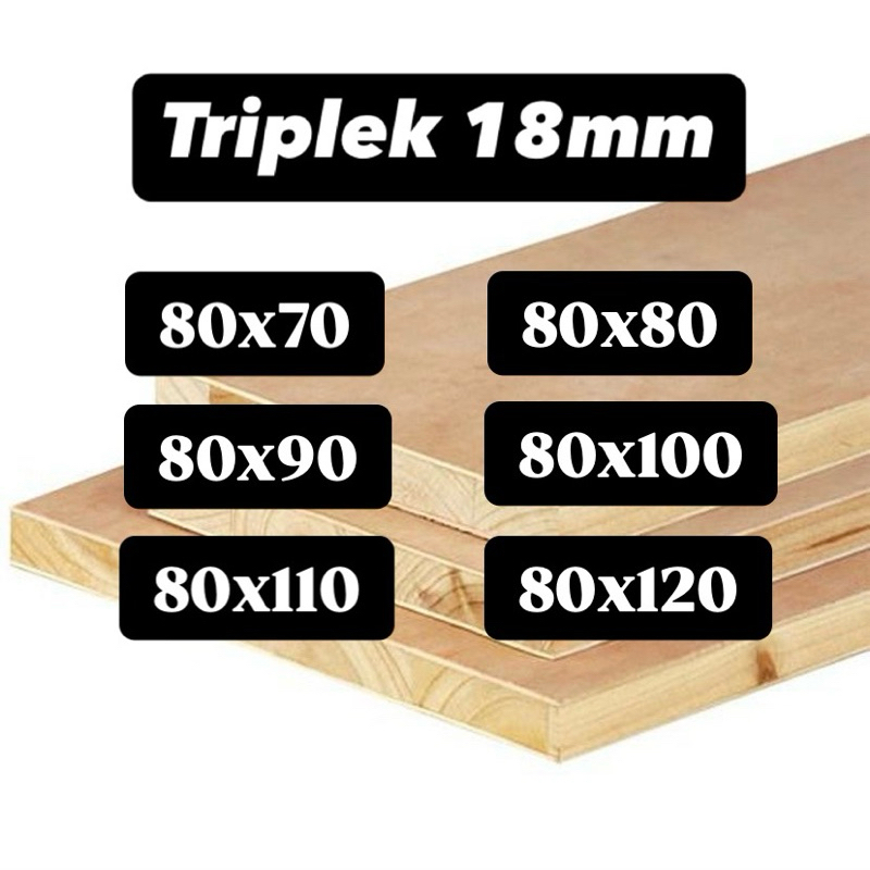 Jual Triplek Premium 80cm Tebal 18mm Halus Meranti Merah Plywood ...