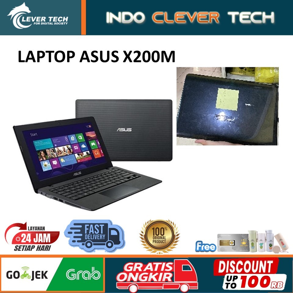 Jual Laptop Asus X200M Hitam dan Putih | Shopee Indonesia