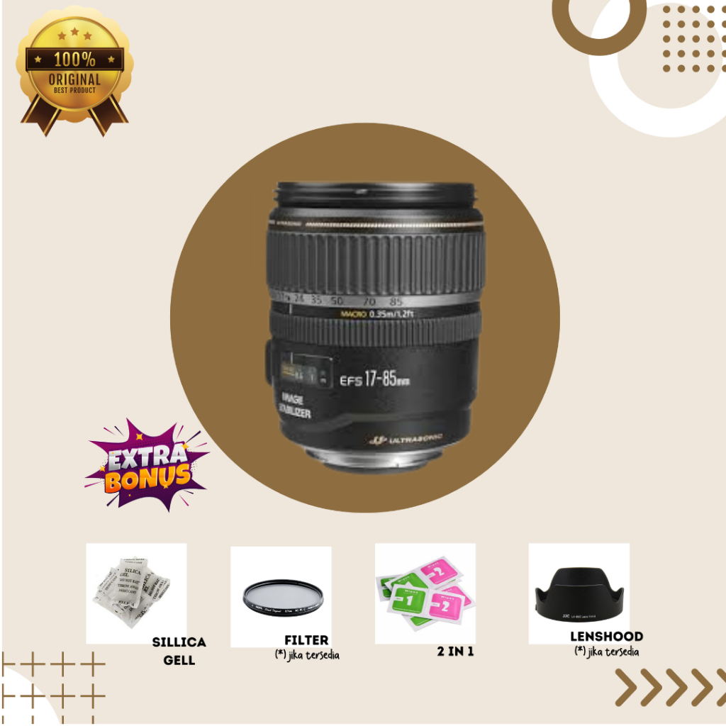 Jual [LENSA PRIME] LENSA CANON 17-85MM IS USM MULUS SECOND BERGARANSI ...