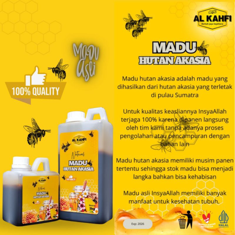 Jual Madu Hutan Akasia Carpa Madu Hutan Murni 500 gram | Shopee Indonesia