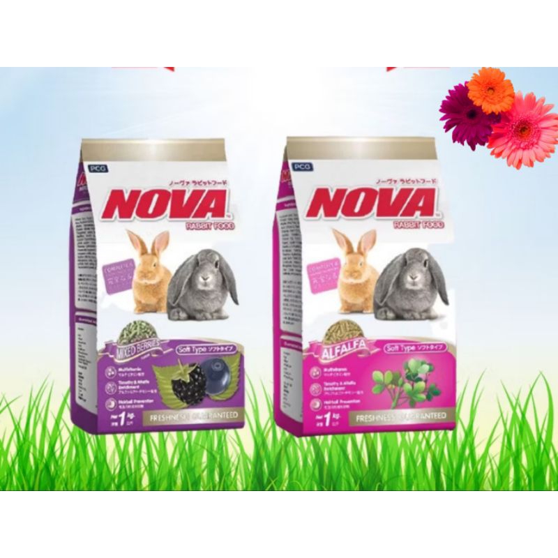 Jual Makanan Kelinci Nova Rabbit Food 1Kg Makanan Pelet Kelinci 1Kg ...