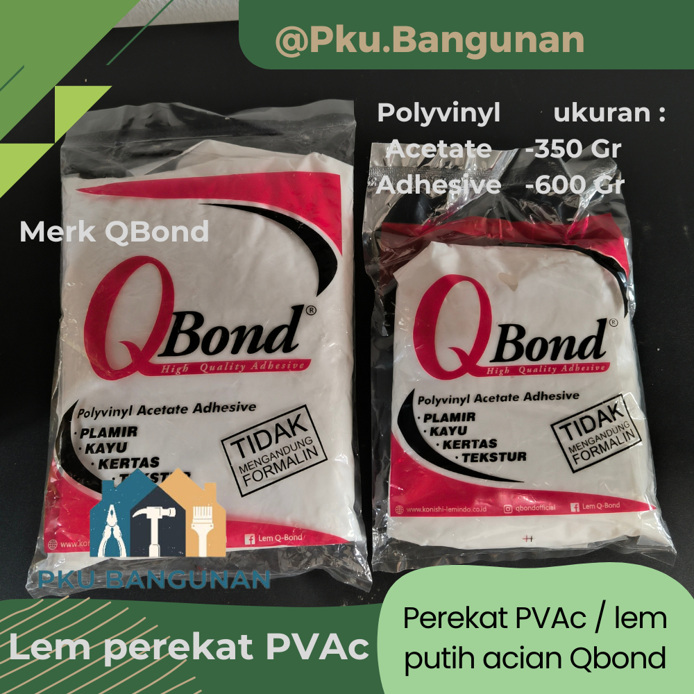 Jual Lem Putih QBond / Perekat PVAc serbaguna / acian Perekat kayu ...