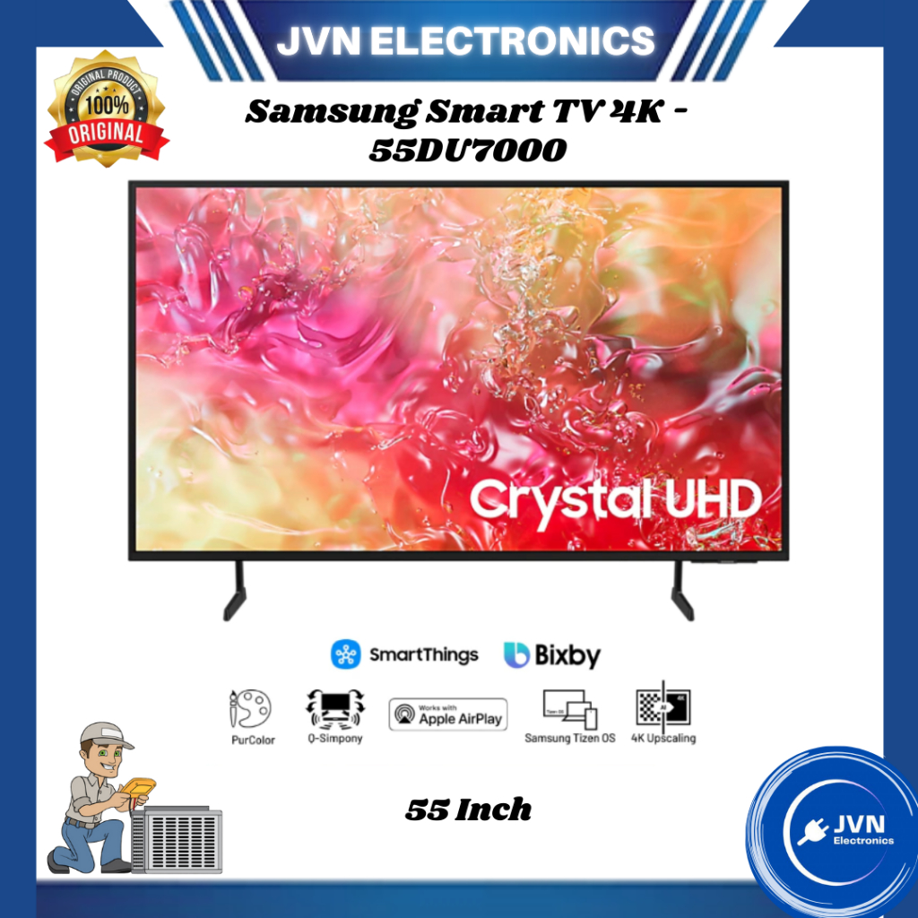 Jual Samsung 55 Inch Smart TV 4K - 55DU7000 | Shopee Indonesia