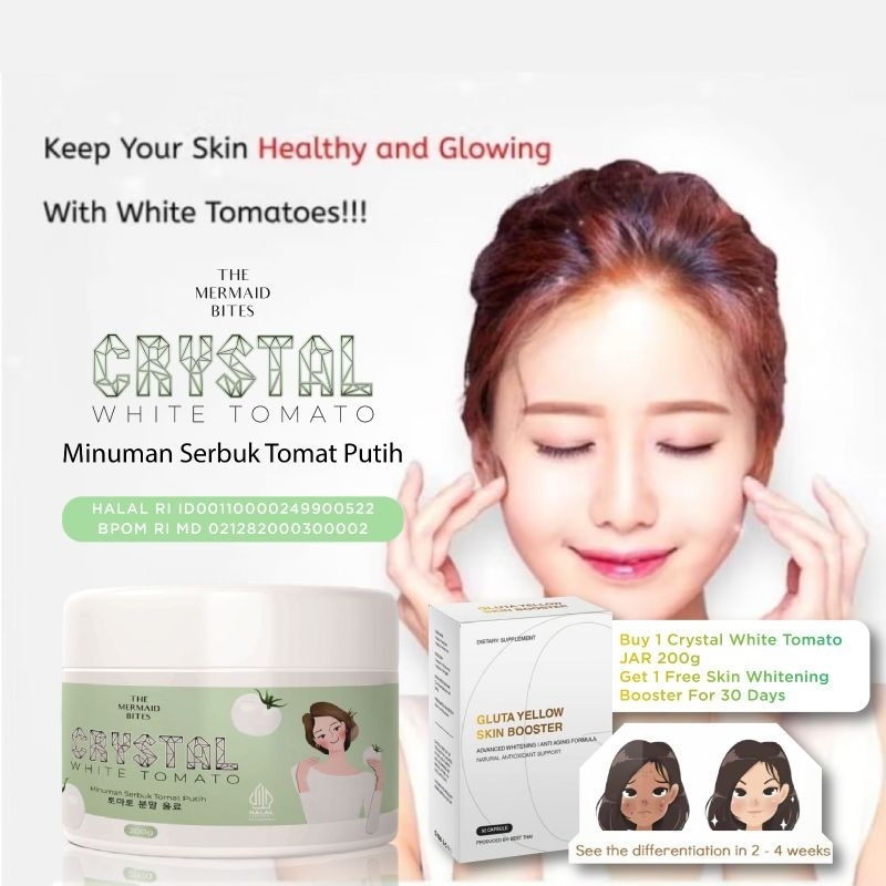 Jual BPOM CRYSTAL WHITE TOMATO & L-CYSTEINE [SUPPLEMENT TOMAT PUTIH ...