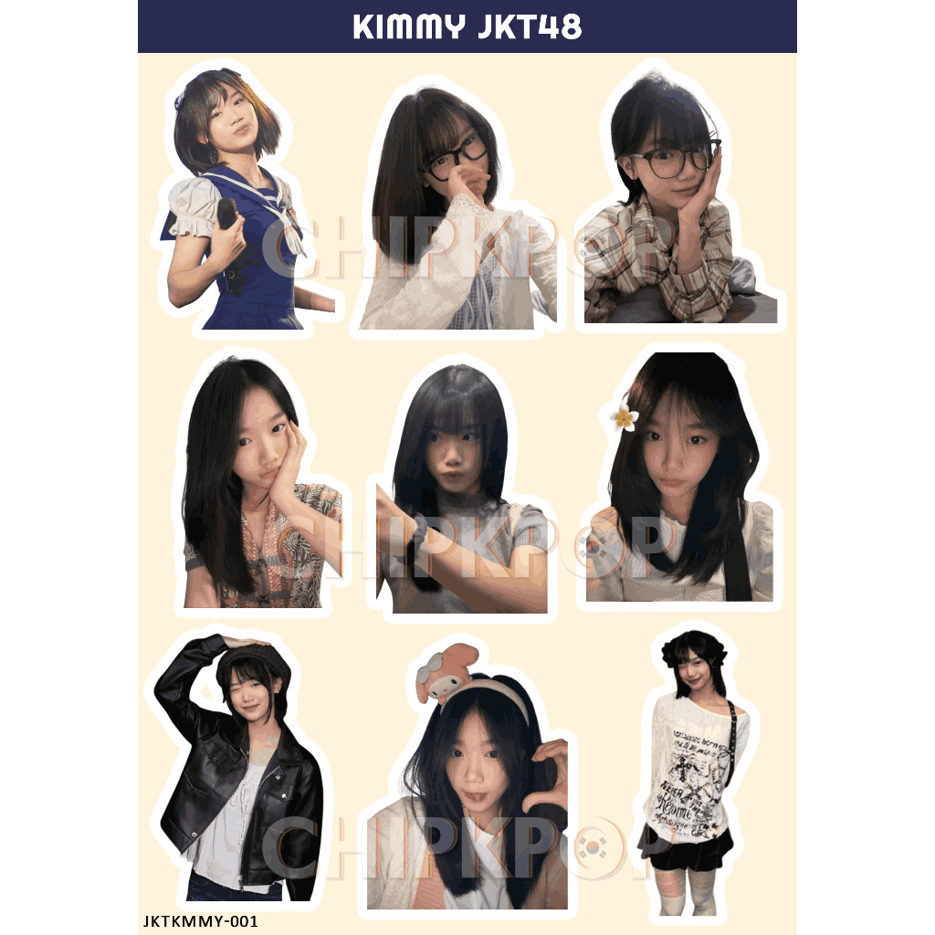 Jual KIMMY JKT 48 I STIKER JKT 48 I JKT 48 NEW ERA I STIKER KIMMY JKT48 ...