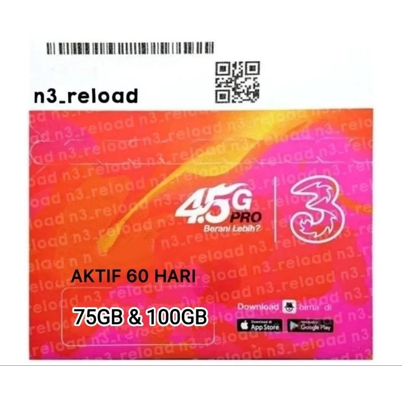 Jual Perdana Tri 75GB & 100GB 60 Hari | Shopee Indonesia