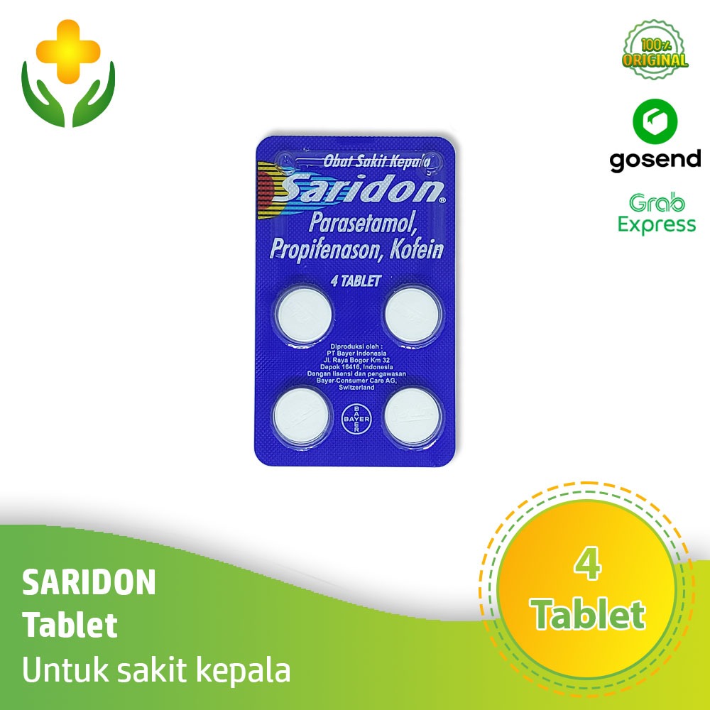 Jual Saridon 4 Tablet - Obat Sakit Kepala Sakit Gigi | Shopee Indonesia
