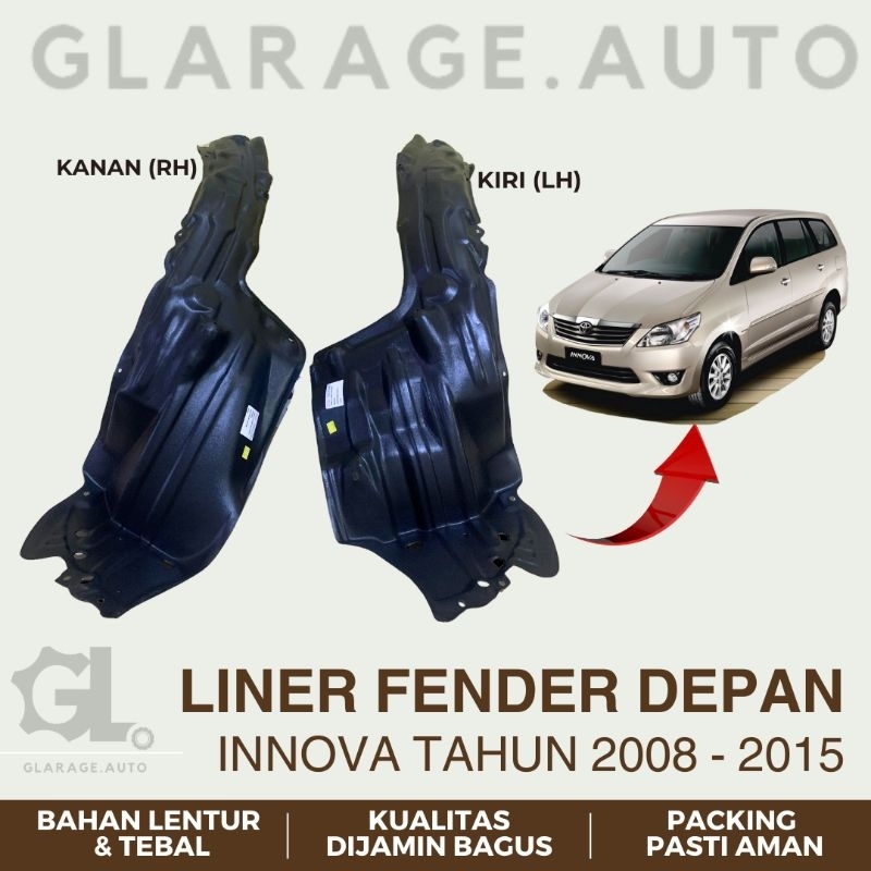 Jual LINER FENDER DEPAN INNOVA 2008 2009 2010 2011 2012 2013 2014 2015 ...