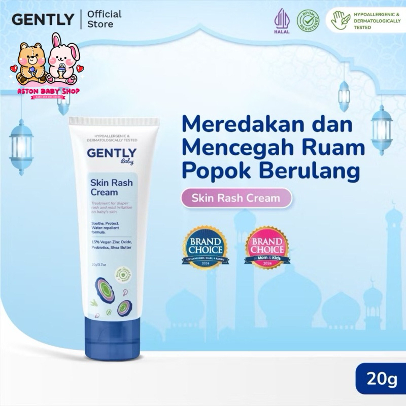 Jual Gently Baby Skin Rash Cream 40gr Krim Anti Ruam Krim Popok ...