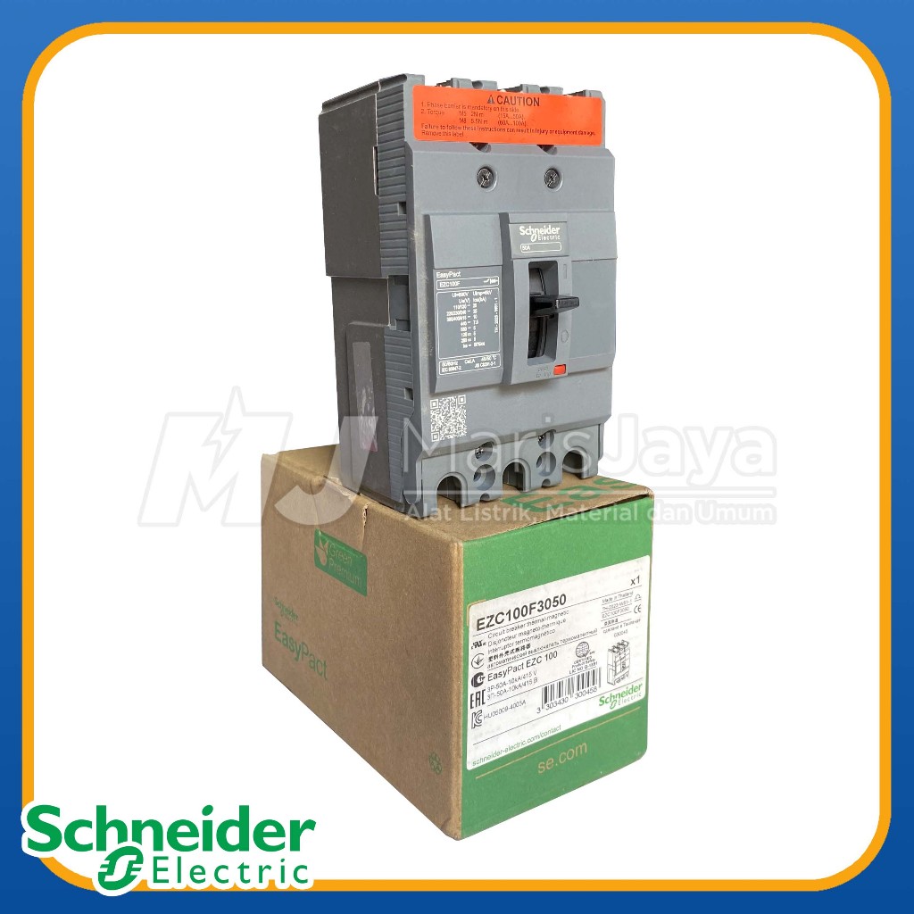 Jual MCCB/ Breaker Schneider Easy Pact EZC100F 3P 50A, 100A | Shopee Indonesia
