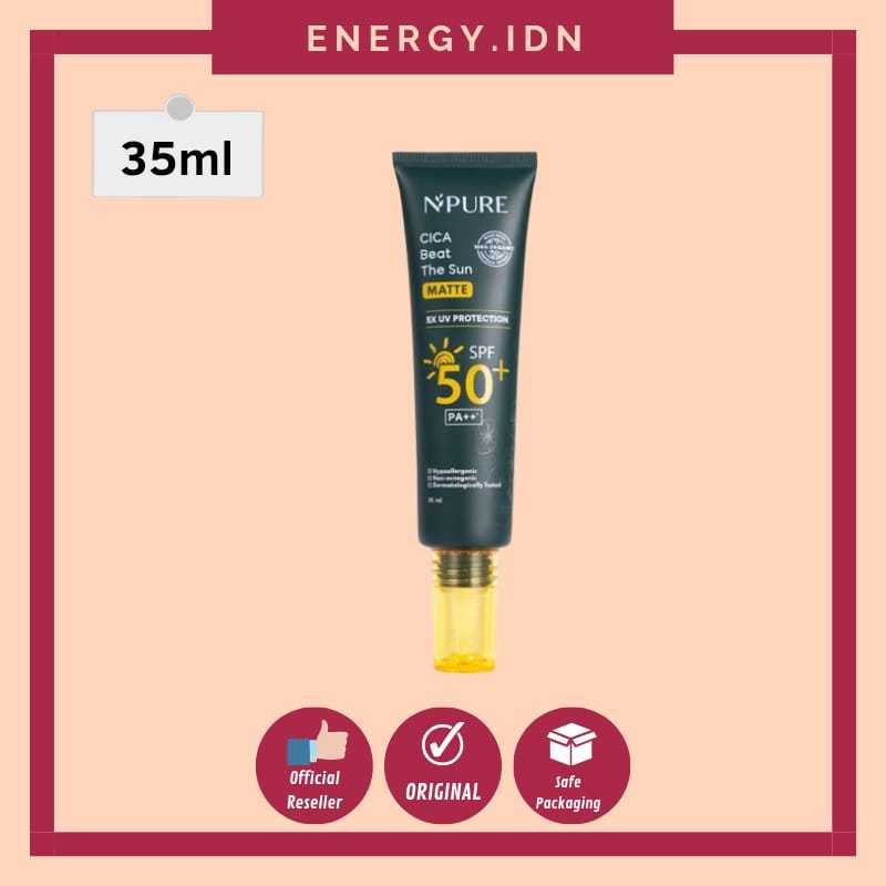 Jual NPURE MATTE Sunscreen Beat The Sun matte sunscreen SPF 50+ PA++ N ...