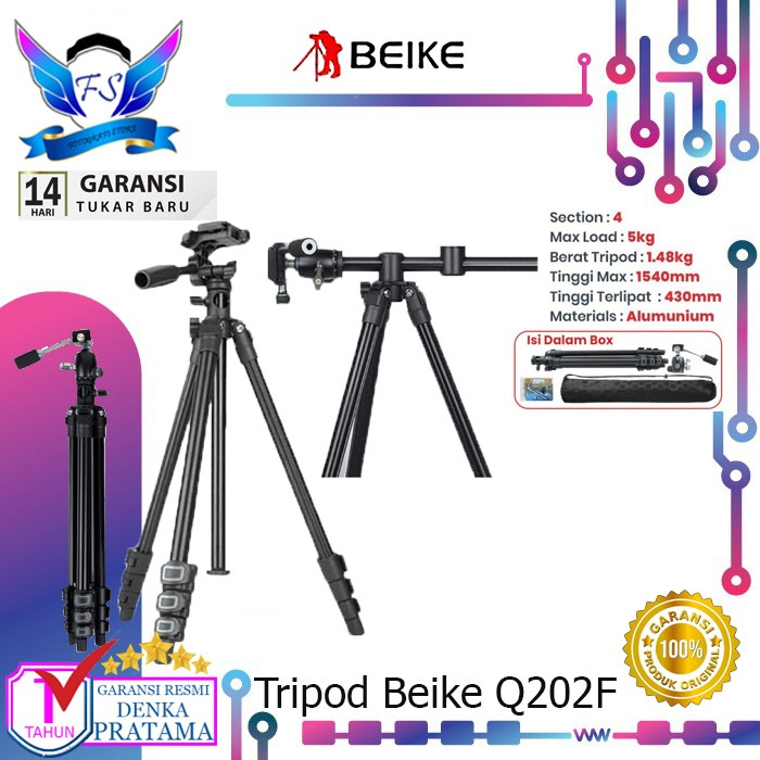 Jual Beike Q202F Tripod Original | Shopee Indonesia