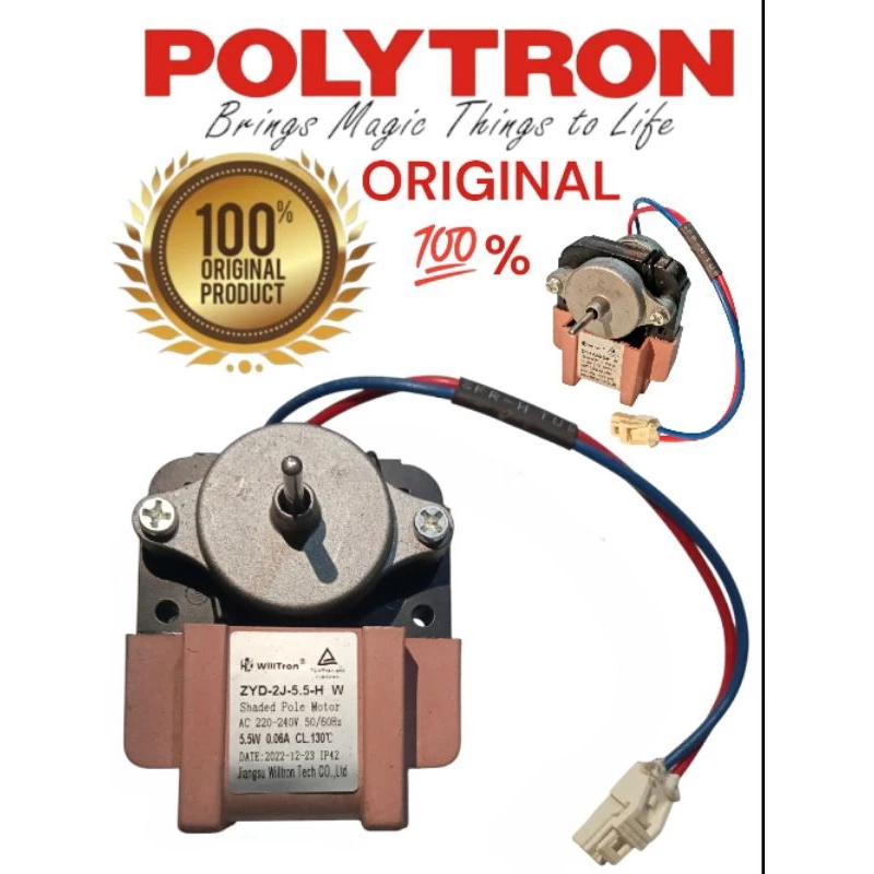 Jual FAN SHOWCASE POLYTRON ORIGINAL | MOTOR FAN SHOWCASE | DINAMO KIPAS ...