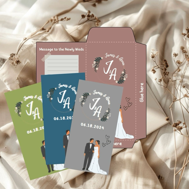 Jual Custom Amplop Pernikahan | Custom Amplop wedding desain sendiri ...