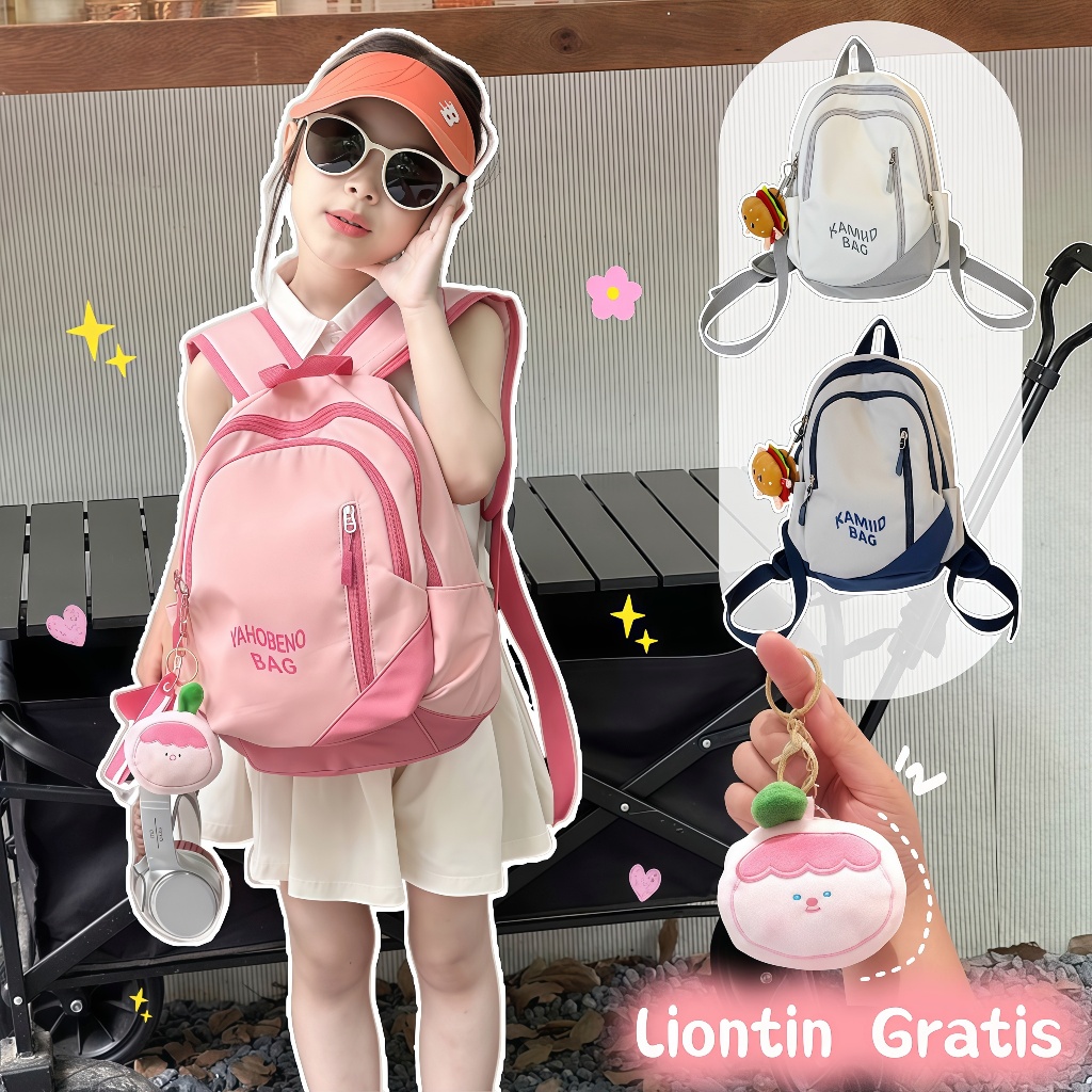 Jual CANTIKERO Tas Ransel Anak Perempuan Lucu Macaron Tas Luar Ruangan ...