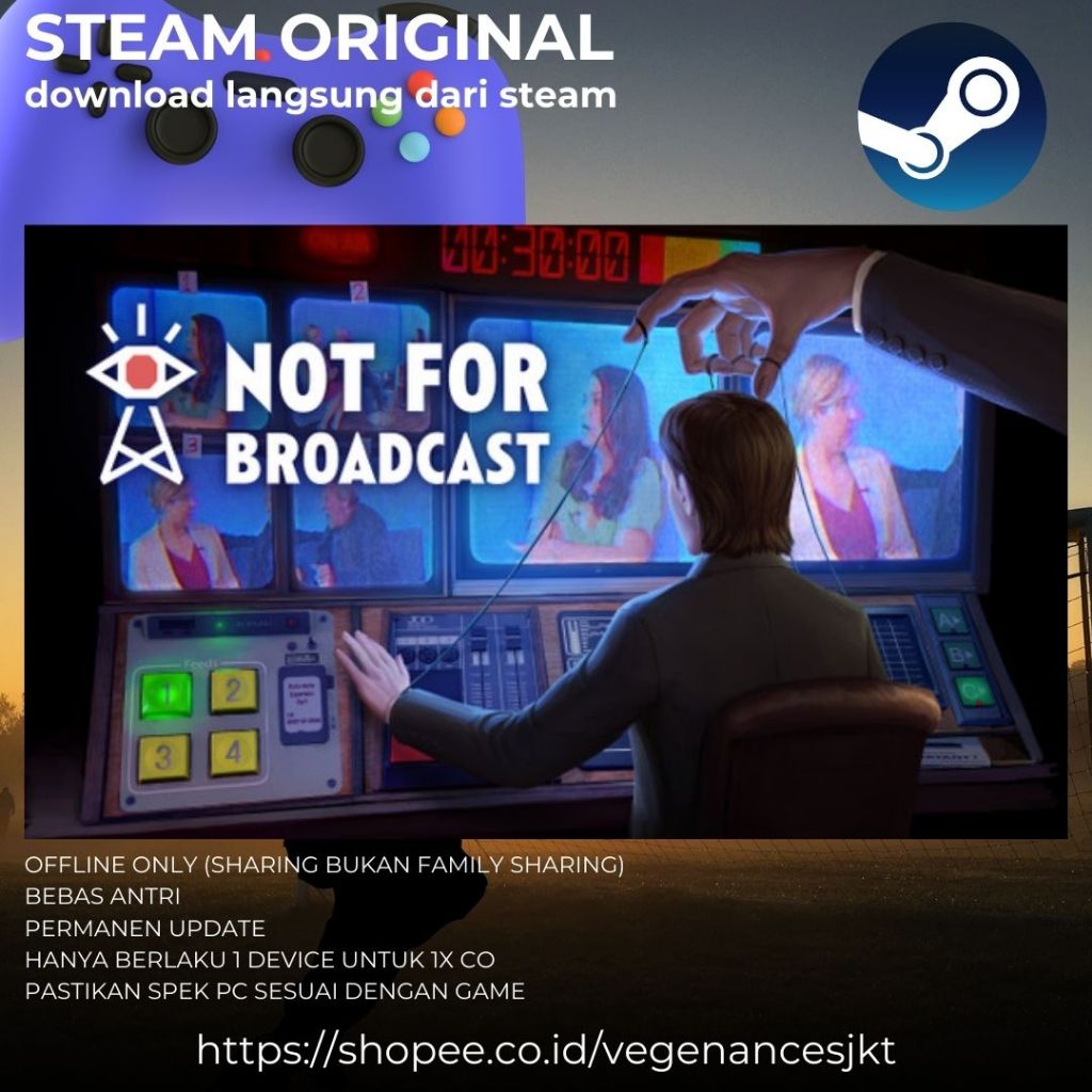 Jual Not For Broadcast PC Game Sharing Original + Latest Update ...