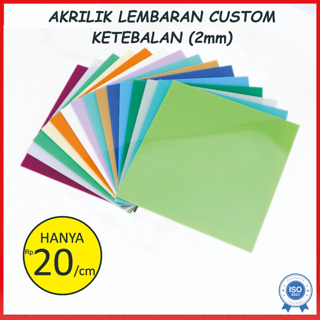 Jual Custom Akrilik 2mm Ukuran Potongan Cutting Bening Transparan ...