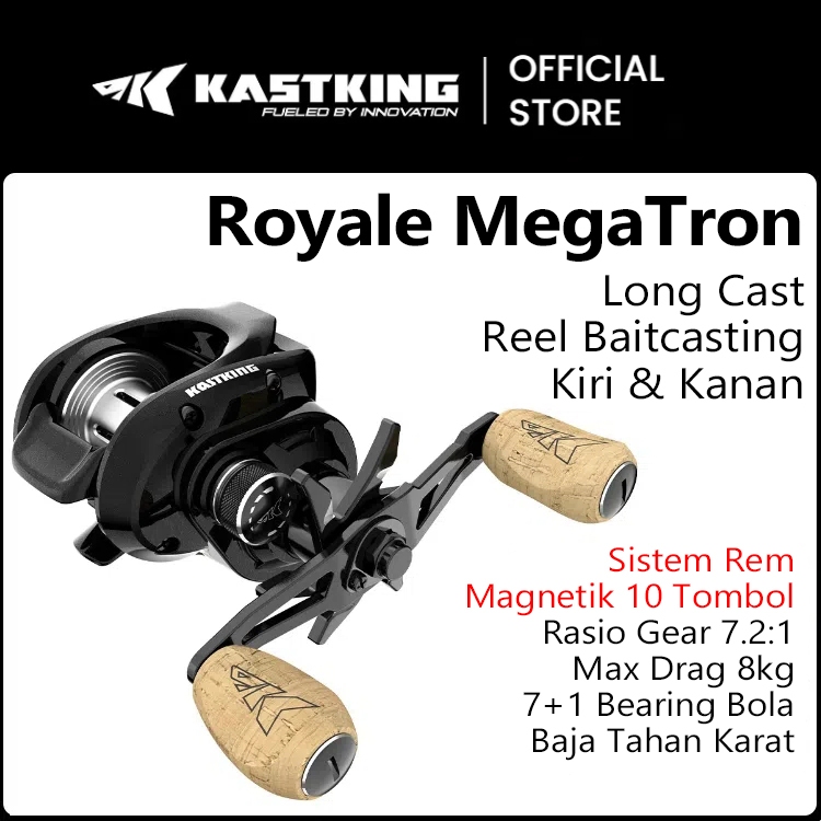Jual [100% ASLI] KASTKING Royale Megatron Long Cast - BC Reel Pancing ...