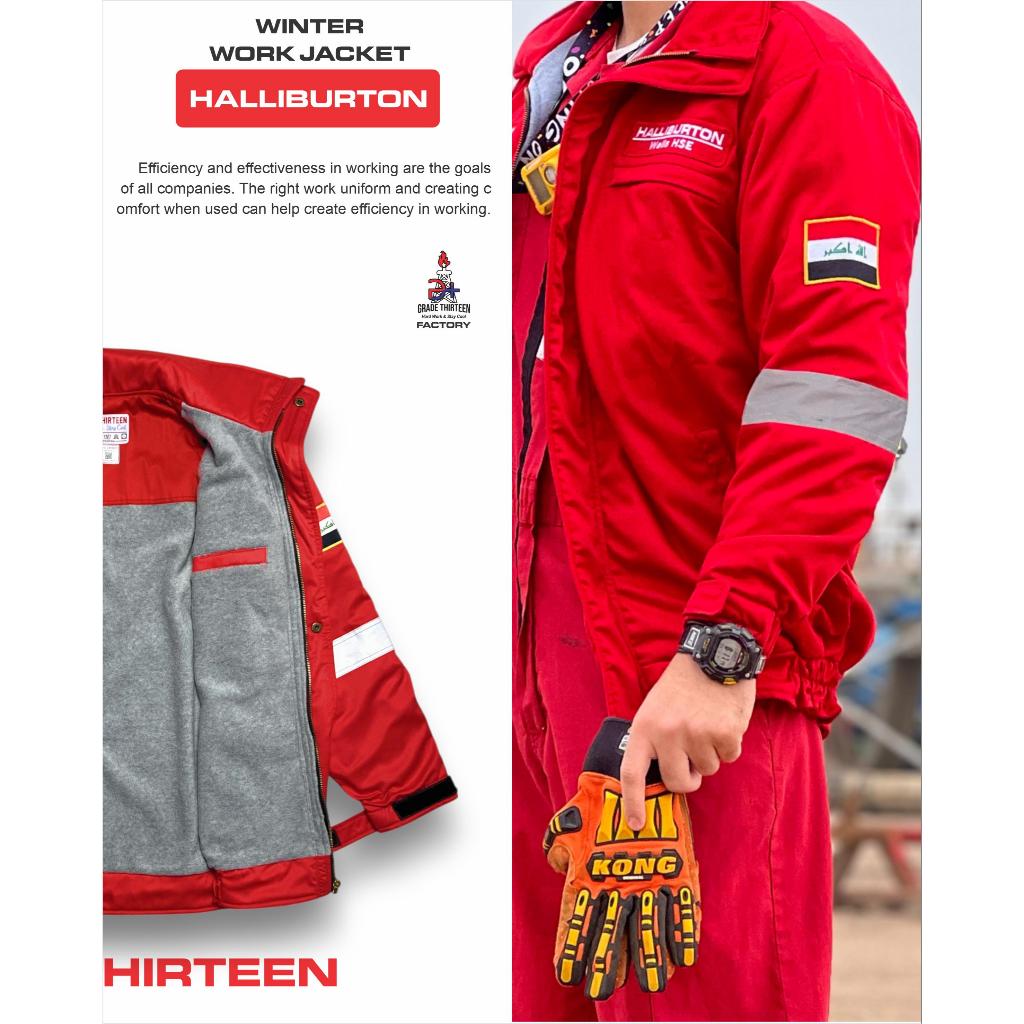 Jual grade thirteen work jacket halliburton/weatherford | Shopee Indonesia