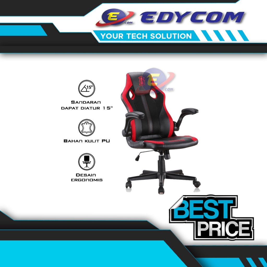 Jual GAMEN Gaming Chair Thronus Black Red Premium Quality - Kursi ...