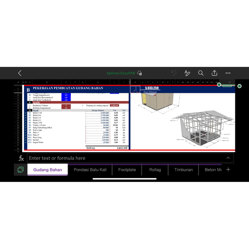 Jual RAB Perhitungan Bangunan Banyak Bonus | Shopee Indonesia